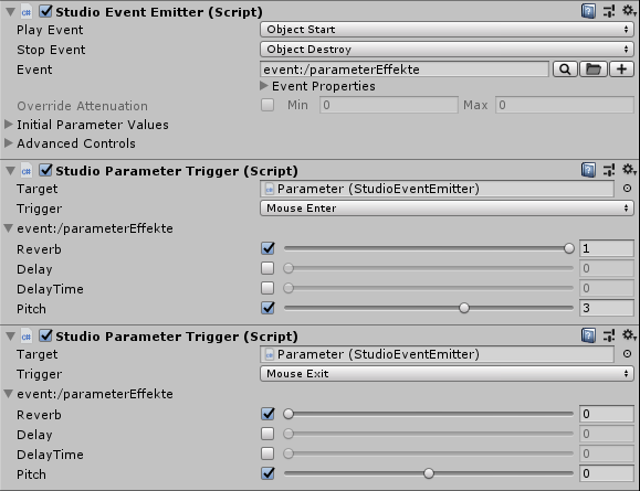 FMOD Parameter in Unity steuern – Alessandro Famà